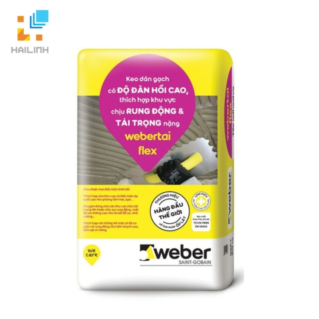 Keo dán gạch ngoài trời Weber.tai FLEX cao cấp chính hãng